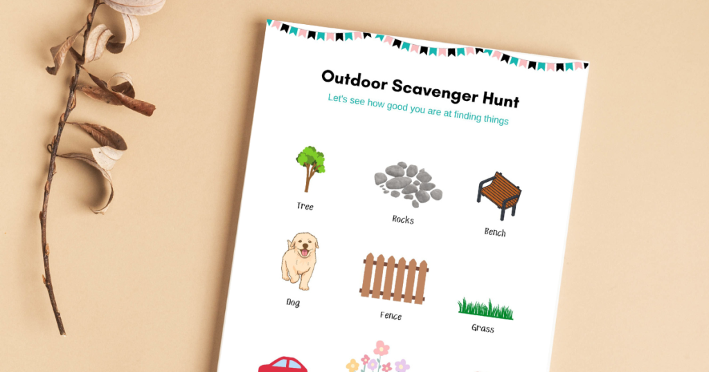 Outdoor Scavenger Hunts For Kids (Free Printable!)