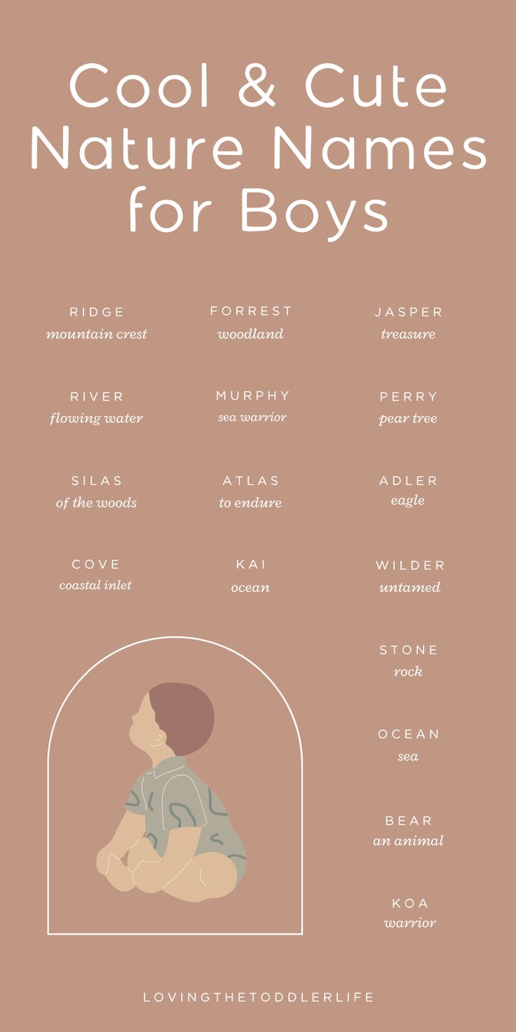 76 Nature-Inspired Earthy Baby Boy Names